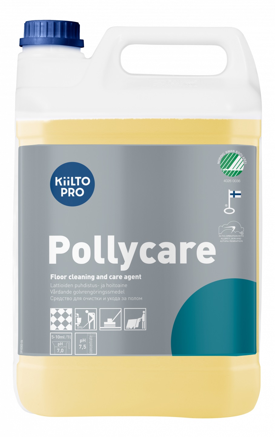 Lattianhoitoaine 5L Kiilto Pollycare Puhdistus-ja hoitoaine - Forders verkkokauppa