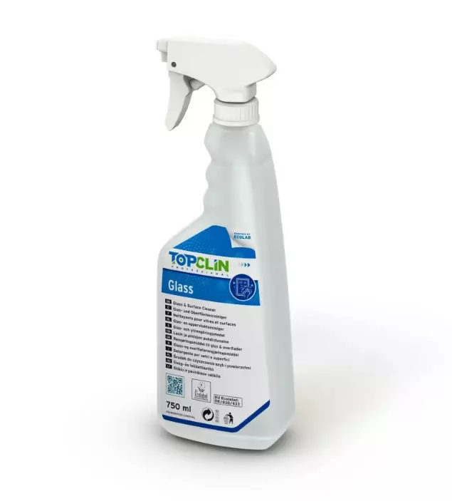 Yleispesuaine 750ml TOPCLIN Glass Spray, hajusteeton, lasi ja pinnat ...